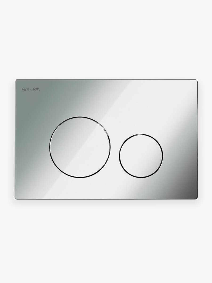 Кнопка для инсталляции AM.PM Pro L пневматическая клавиша, пластик, хром глянцевый