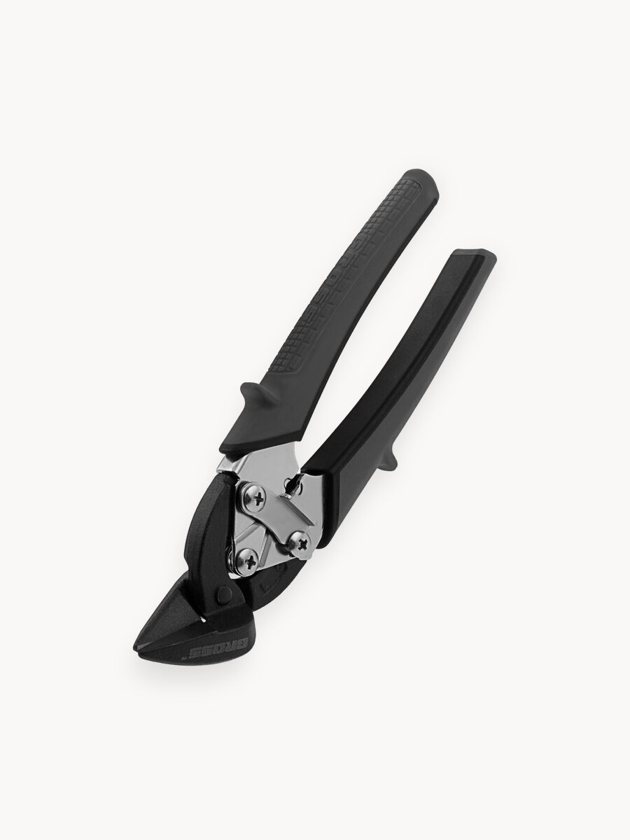 Ножницы по металлу Gross PIRANHA 185мм, прямой и левый рез, сталь-СrM, двухкомпонентные рукоятки 78359