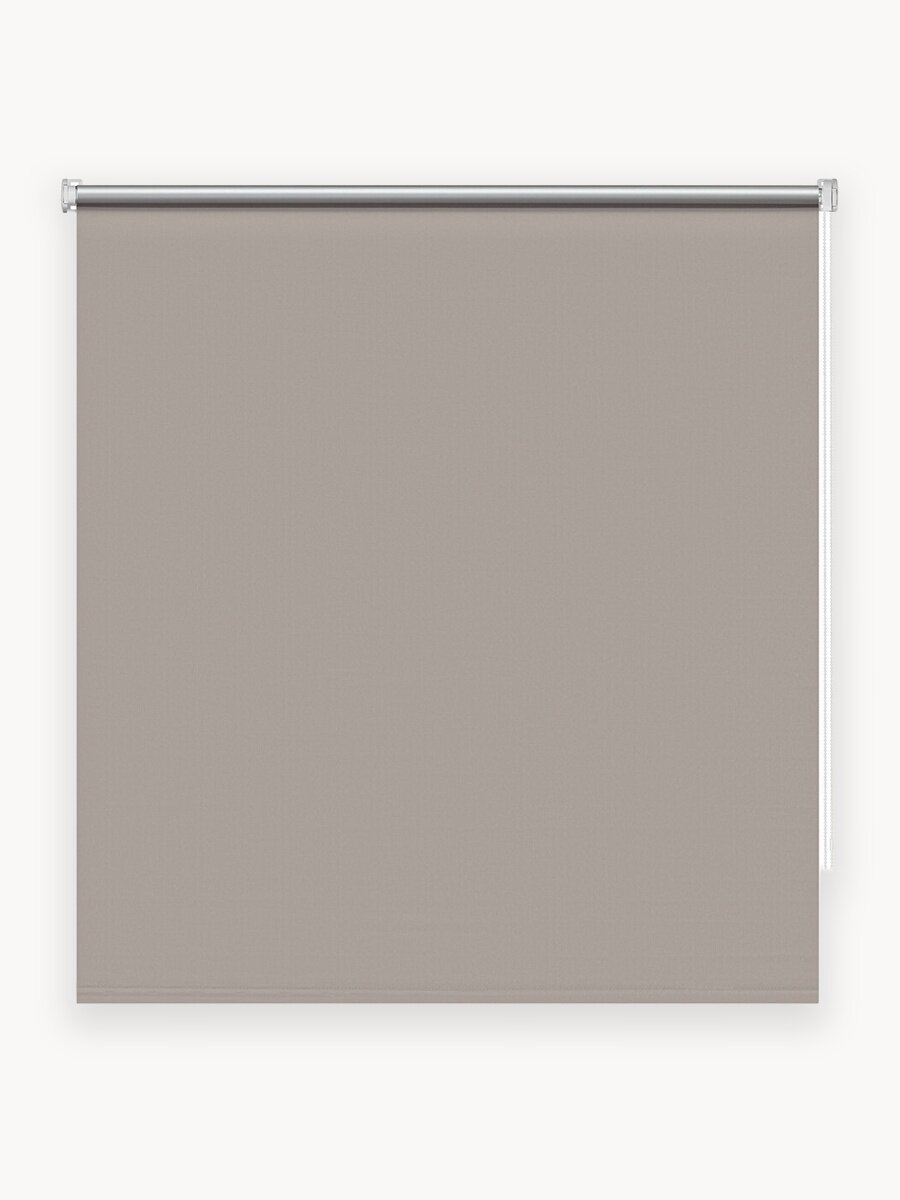 Рулонные шторы блэкаут (blackout) однотонные 60 см х 160 см Какао с молоком /механизм мини d 17 мм, без сверления /со сверлением