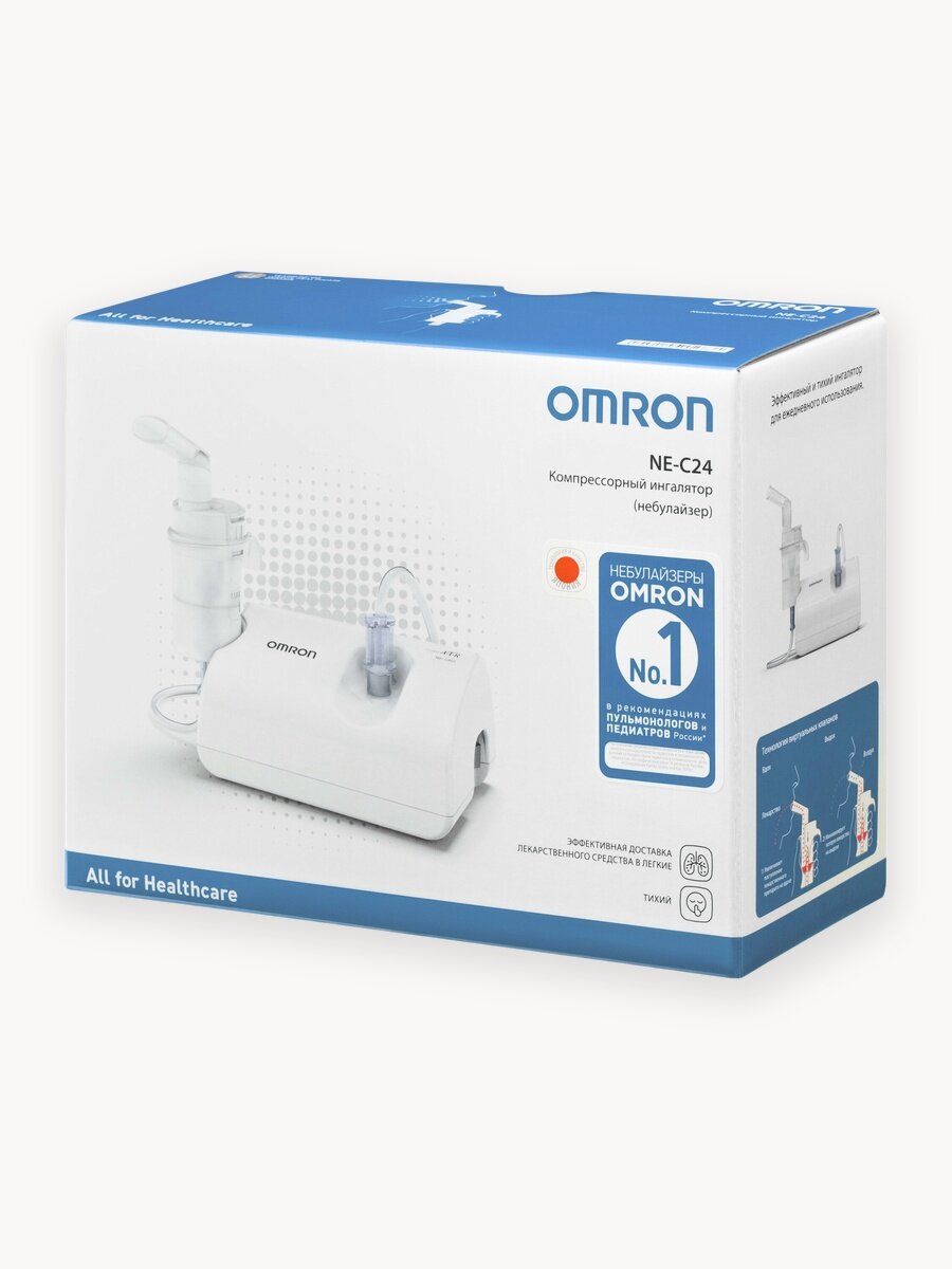 Компрессорный ингалятор (небулайзер) Omron Comp Air NE-C24, белый