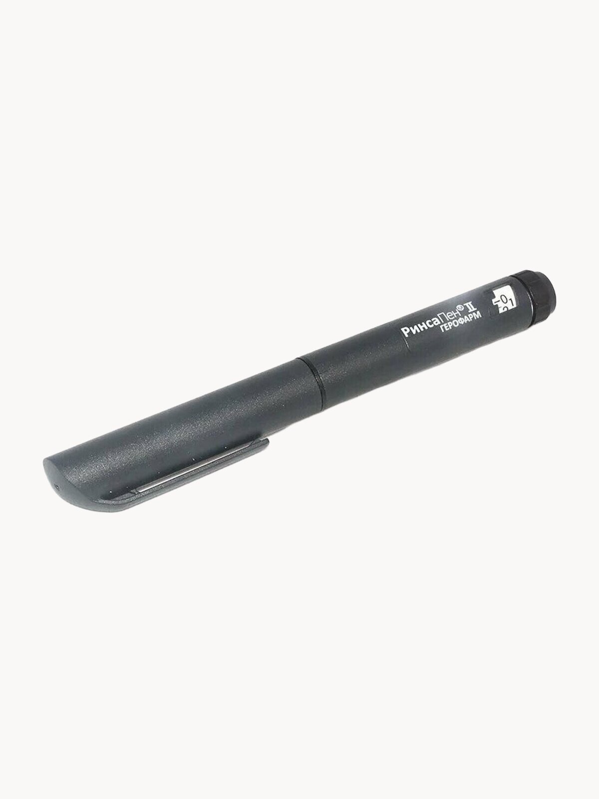 Шприц-ручка для инсулина многоразовая RinsaPen 2 (РинсаПен 2), инъектор для уколов, прокалыватель, 3 мл, шаг 1 ед.