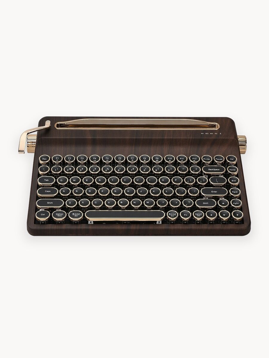 YUNZII QL75 деревянная механическая клавиатура Cocoa CreamV2 Linear, Wood Grain