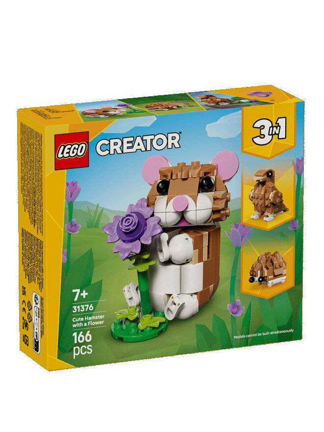 Конструктор LEGO Creator Милый хомячок с цветком, возраст от 8+, 31376