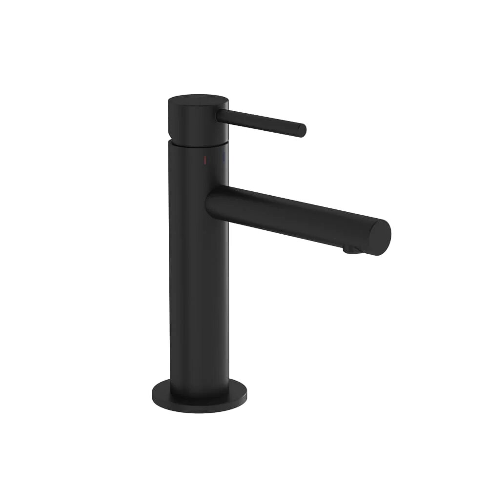 Смеситель для раковины VitrA Origin A4255636WTC черный, матовый, кран для ванной в раковину, из латуни, рычажный, с керамическим картриджем, с функцией экономии расхода
