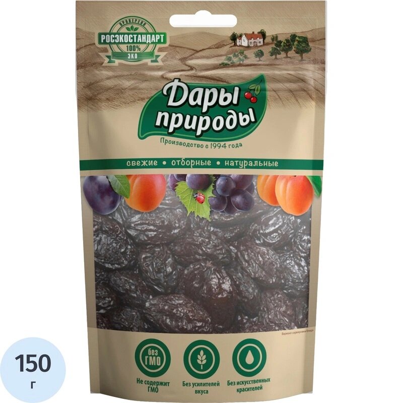 Чернослив Дары природы без косточек 150г