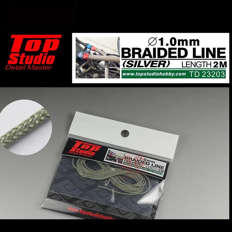 Плетеная проволока Top Studio Silver 1.0mm x 2m TD23203