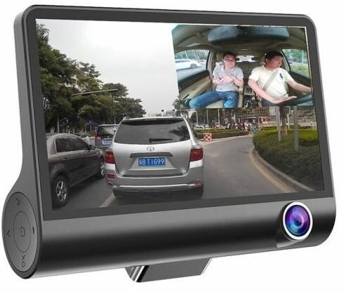 Автомобильный видеорегистратор c 3-я камерами DVR-H33