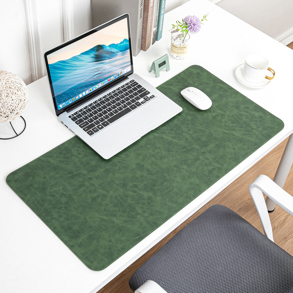 Офисный стол коврик ретро сумасшедший лошадь кожа мышь коврик негабаритные нескользящий настольный компьютер стол имитация воловья коврик игра клавиатура колодка