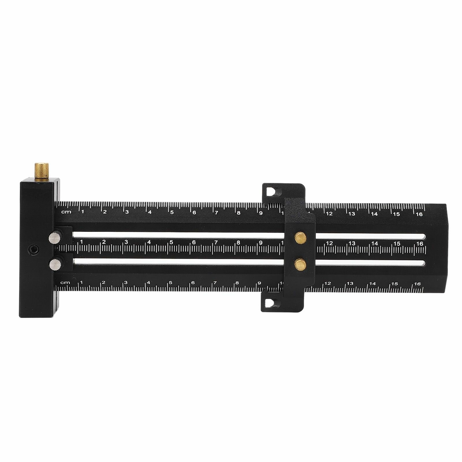 16 см черная T-образная линейка с двойной иглой