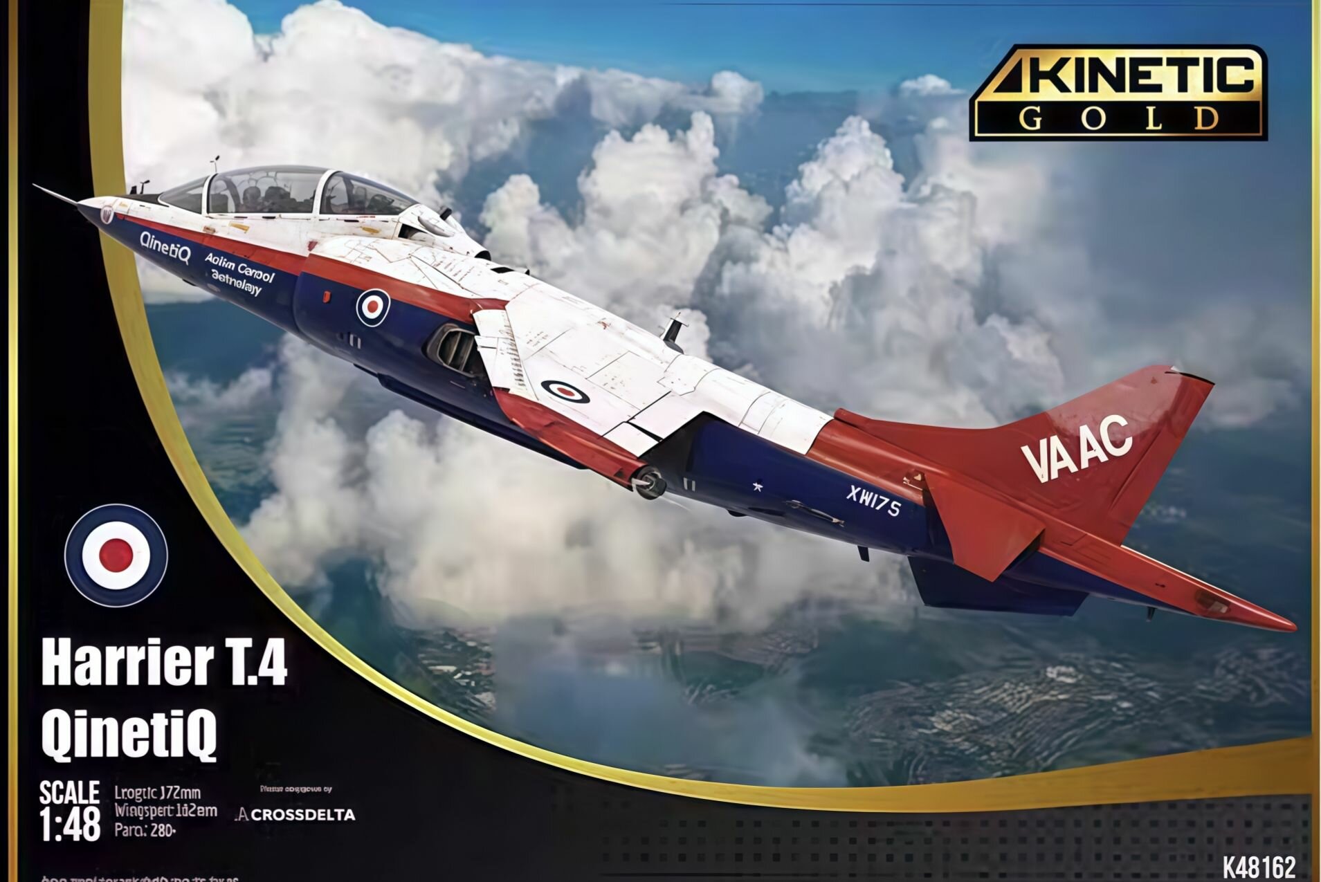 Kinetic Model K48162 1/48 Harrier T.4 QinetiQ сборная модель самолета