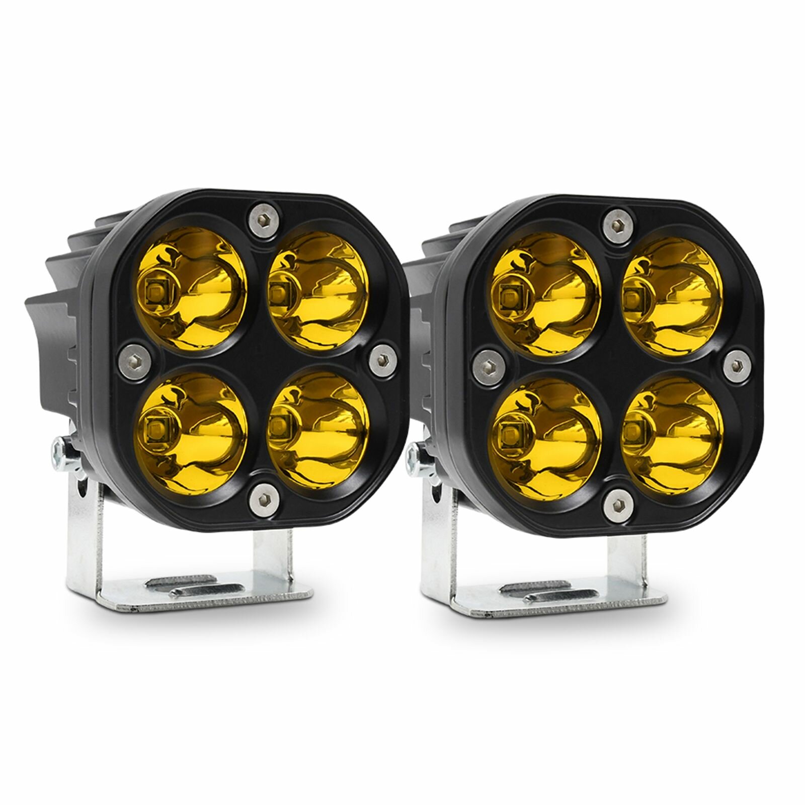 2x 3" LED фары дальнего света 80W, водонепроницаемые, для авто/мото