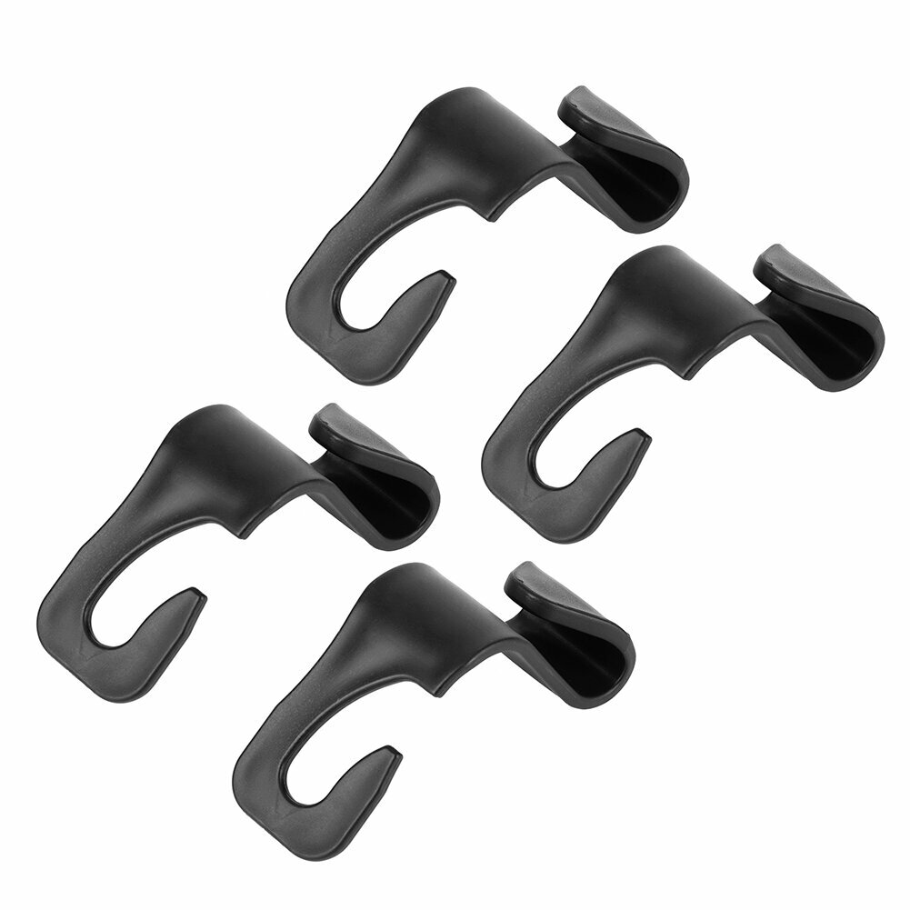 Автомобильный Крючок: Набор Из 4 Штук, Универсальный Для Любой Машины - Прочный, Выдерживает До 20 Кг, Безопасный И Экологичный, Простая Установка Без Инструментов Для Организации Пространства В Салоне