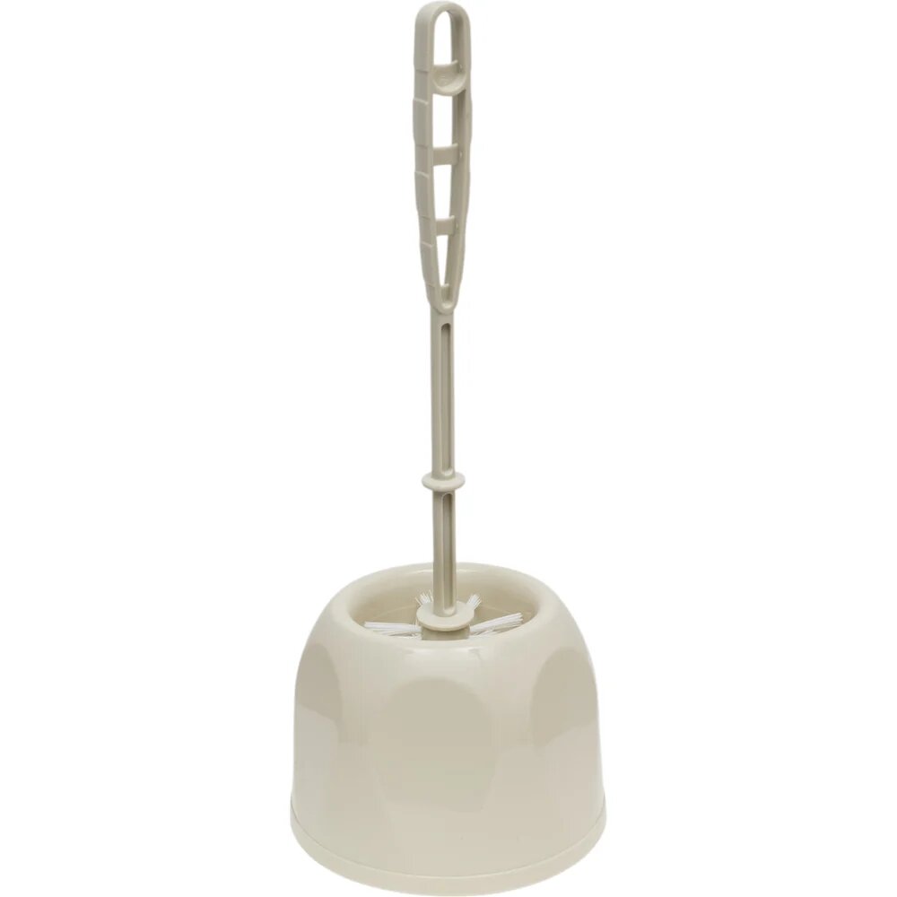 Ерш для унитаза с подставкой IDEA Блеск мраморный/белый, ротанг М 5010 601318, белый