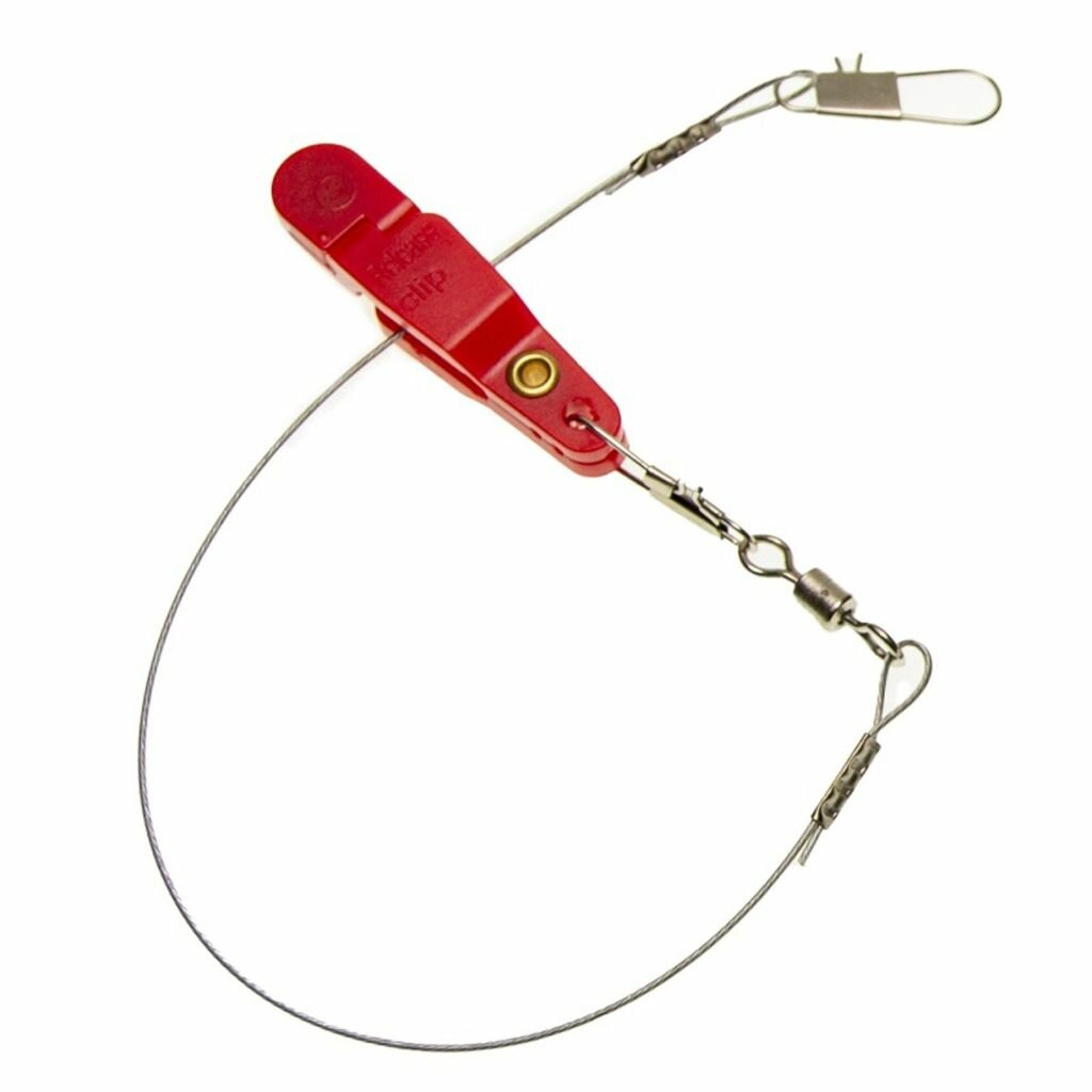 Клипса для рыболовной лески с регулировкой натяжения