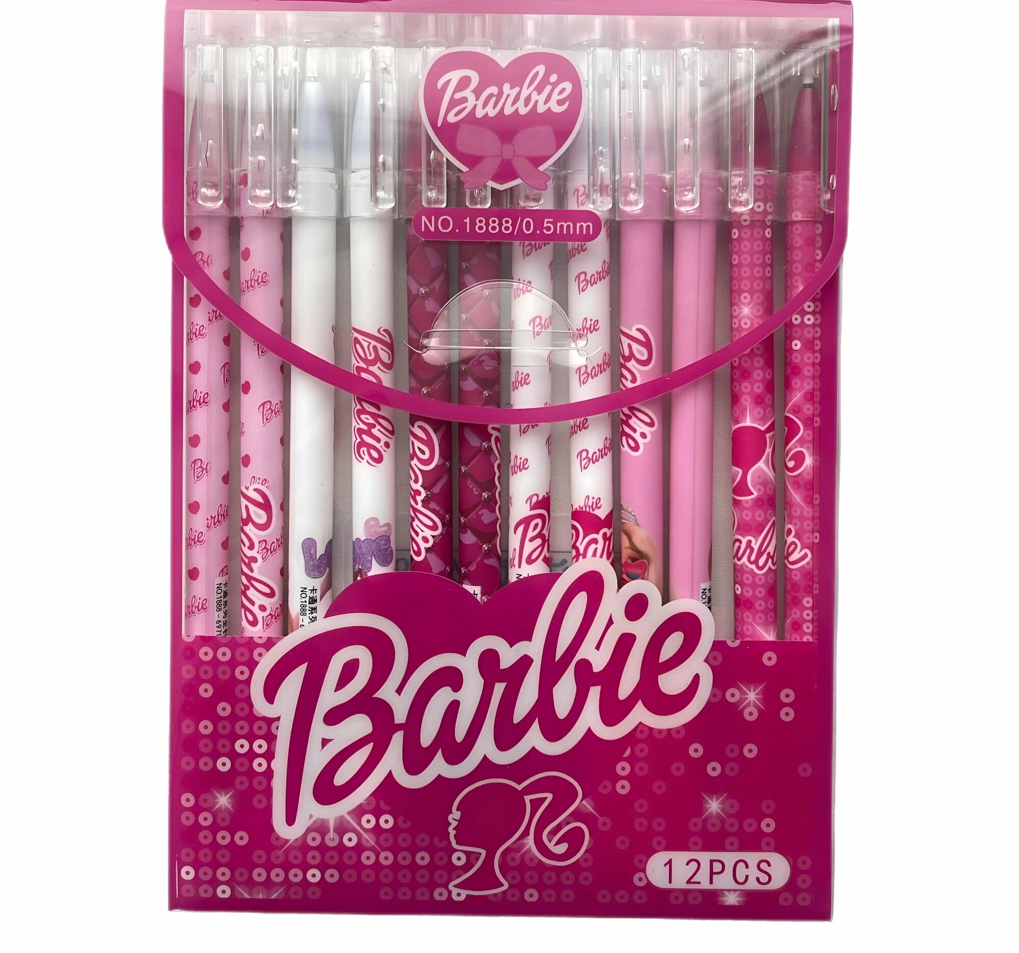 Набор гелевых ручек "Барби" со стирающимися чернилами. Набор ручек пиши-стирай