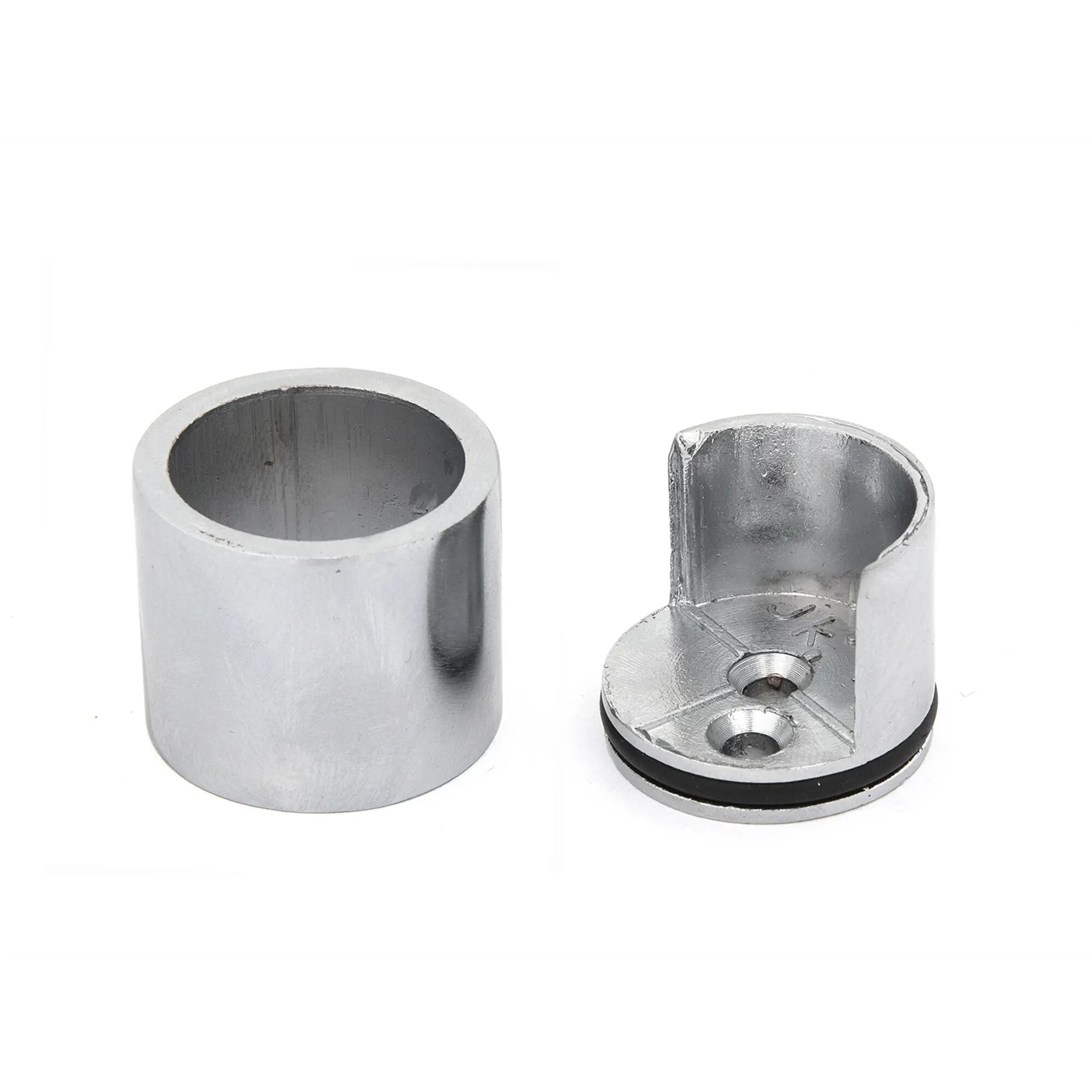 Держатель трубы со скрытым крепежом Ø25 мм, хромированное исполнение