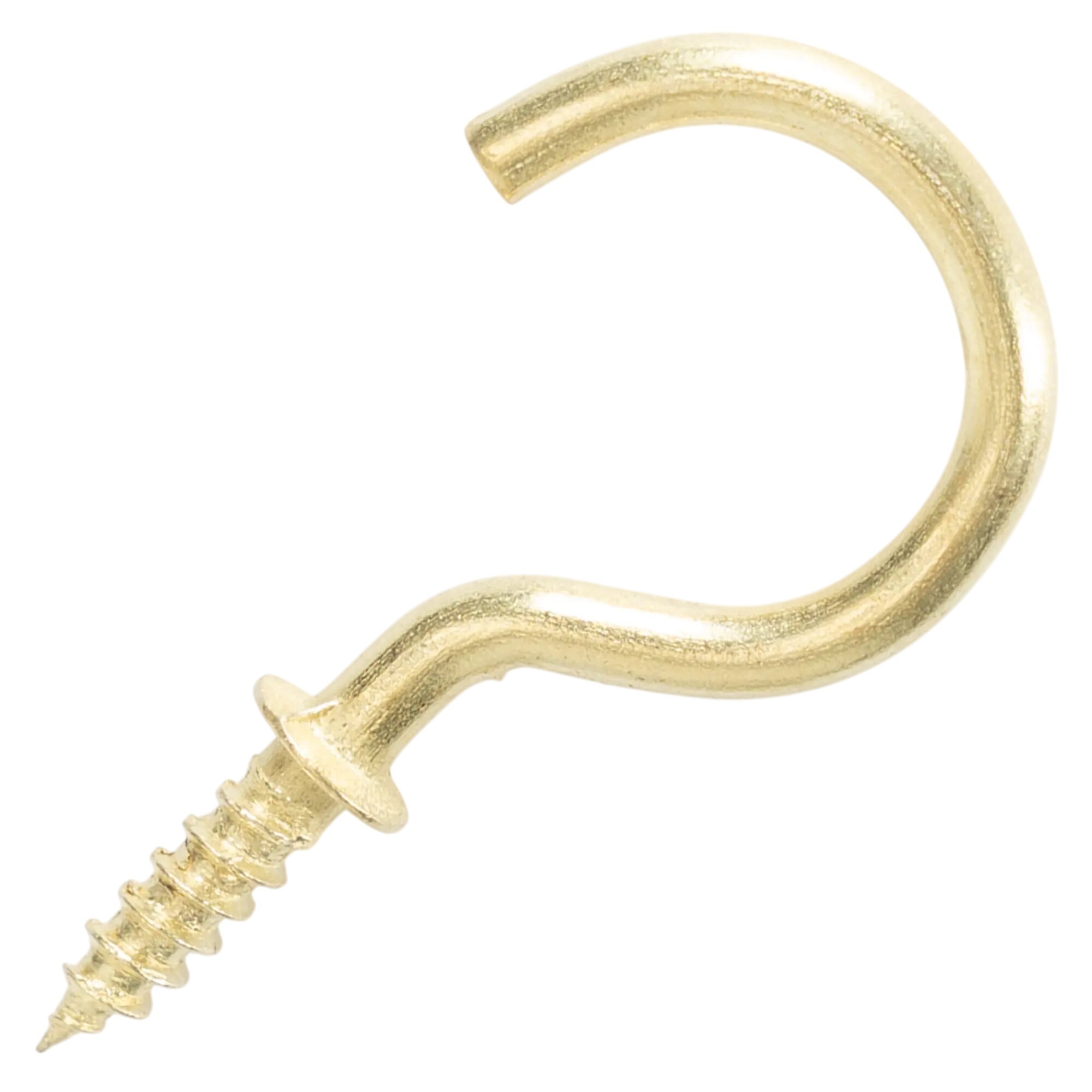 Шуруп-крюк 3x22 мм сталь цвет золото набор 10 шт декоративный крепёж для мебели