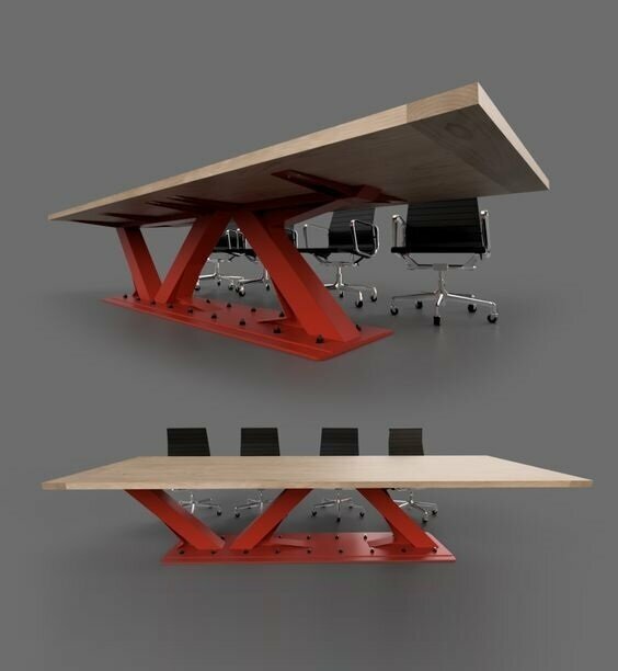 Конференц-стол для переговоров, промышленный дизайн Флан, 220*120 см