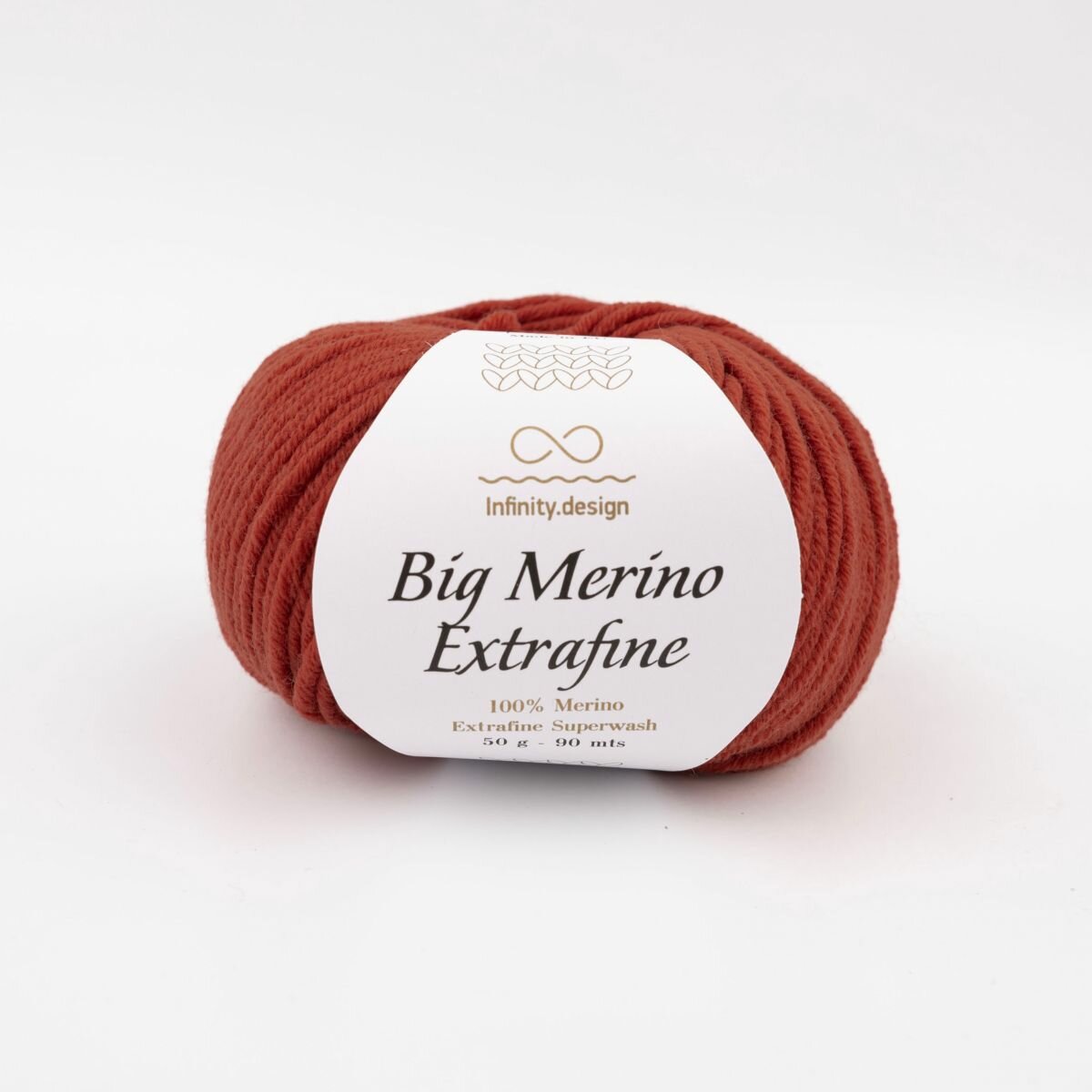 Пряжа для вязания Infinity Design Big Merino Extrafine (3355 Rust) 1 моток