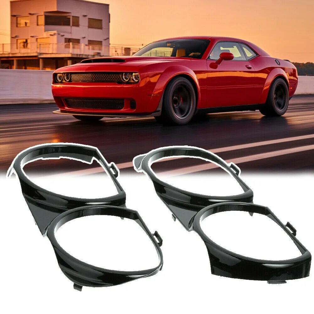 2 шт, защитные накладки на переднюю фару Dodge Challenger, AM-3266536830