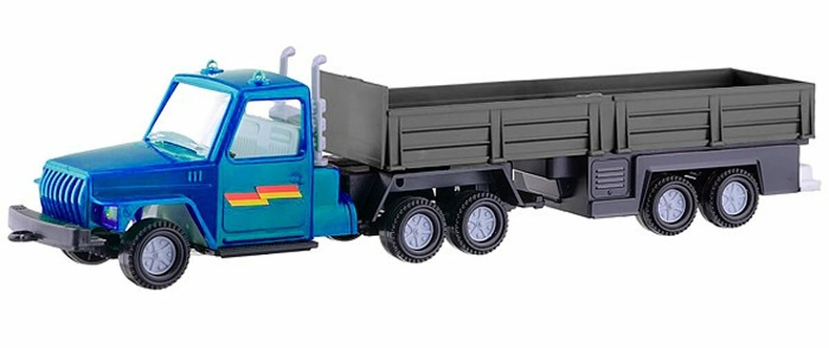 Пластиковая модель "Автомобиль Урал автоприцеп" для детей, игрушечный транспорт, машинка детская, сюжетно-ролевая игрушка для игр в песочнице и дома