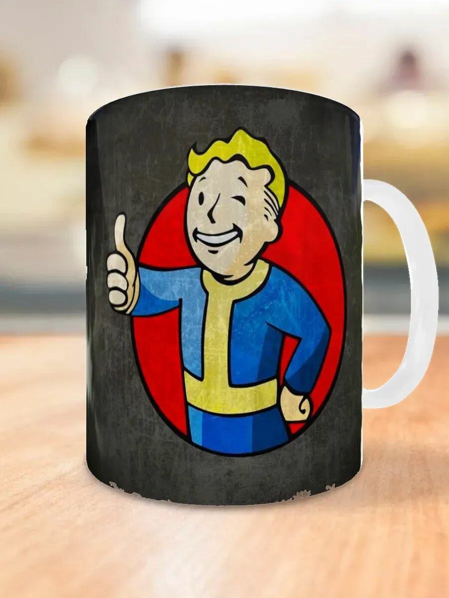 Кружка Fallout Vault Boy (Ретро-футуризм)