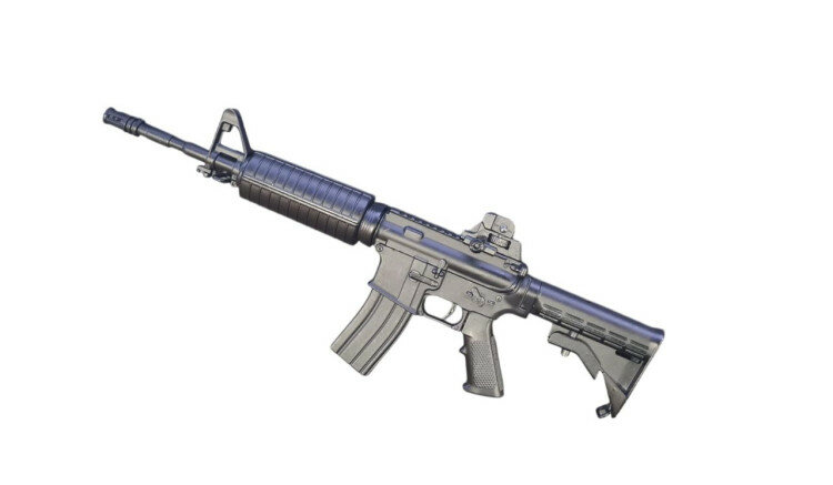 Модель сувенирная в виде оружия Microgun L M4A1 телескопический приклад стандартный прицел