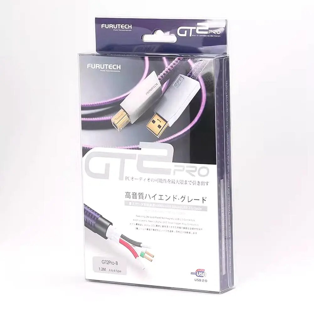 Новый японский флагманский монокристаллический медный посеребренный USB-кабель 2.0 A-B с квадратным портом, аудиокабель — фото 1