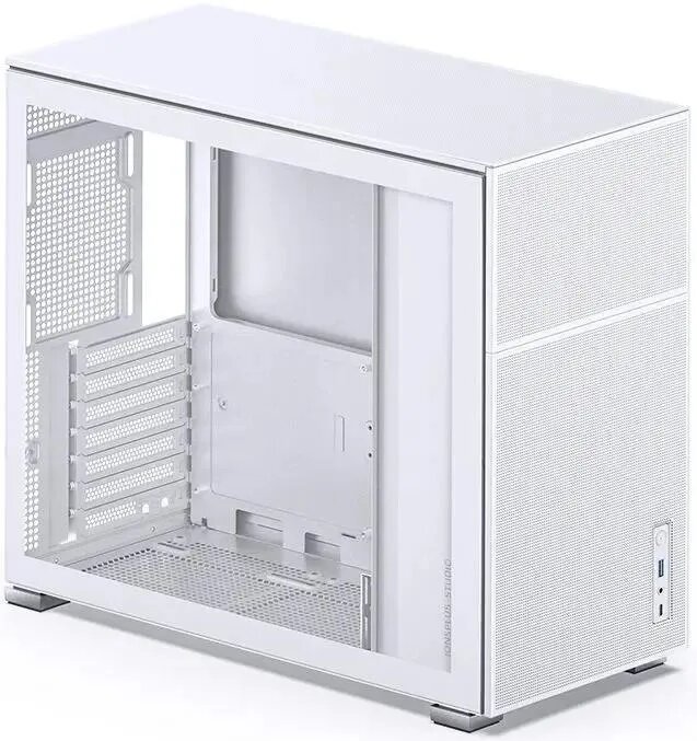 Корпус miniITX JONSBO D41 Mesh, Midi-Tower, без БП, белый [d41 mesh white]