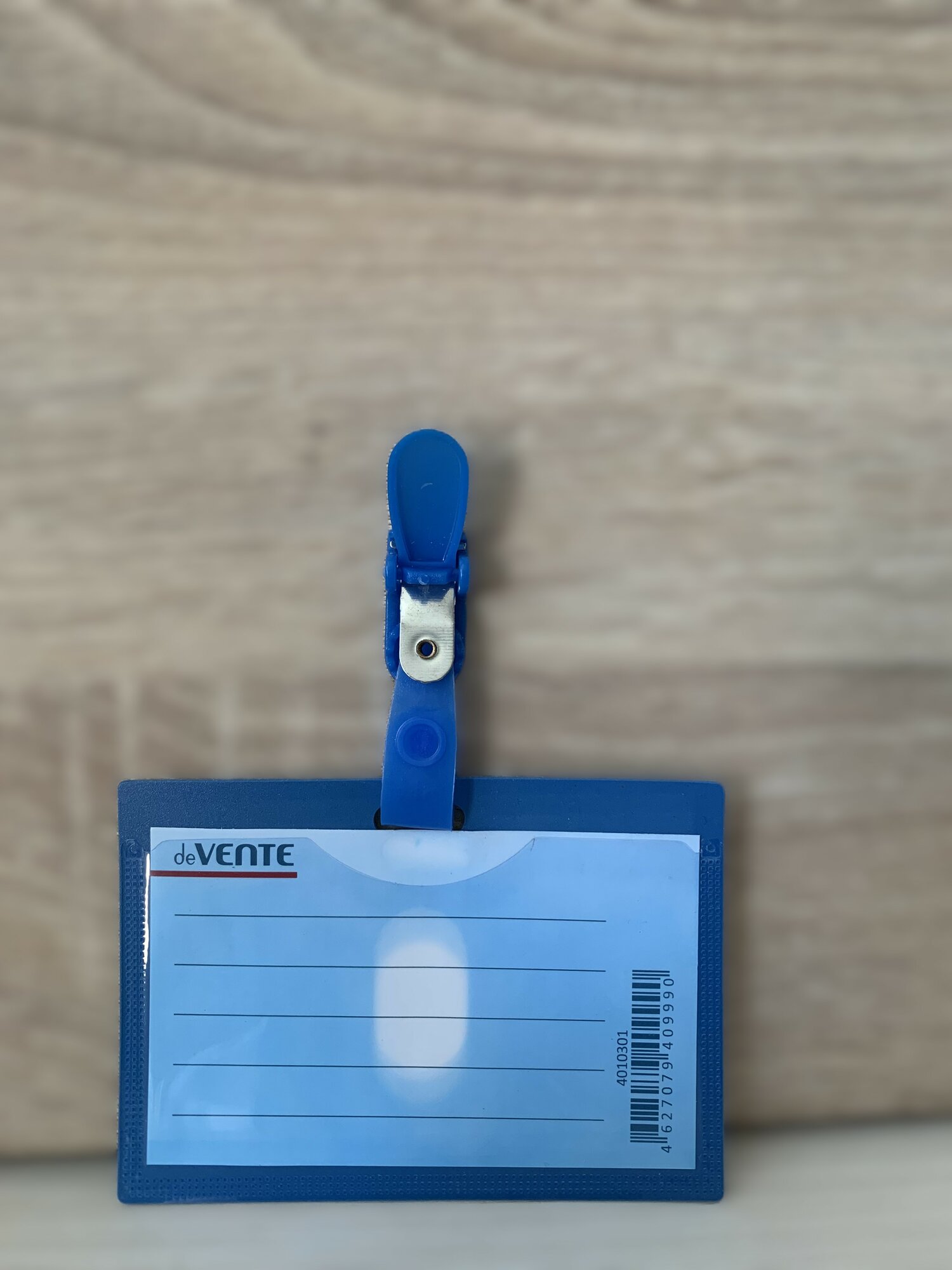 Бэйдж, непрозрачный с клипом 60 х 90 мм 20 штук