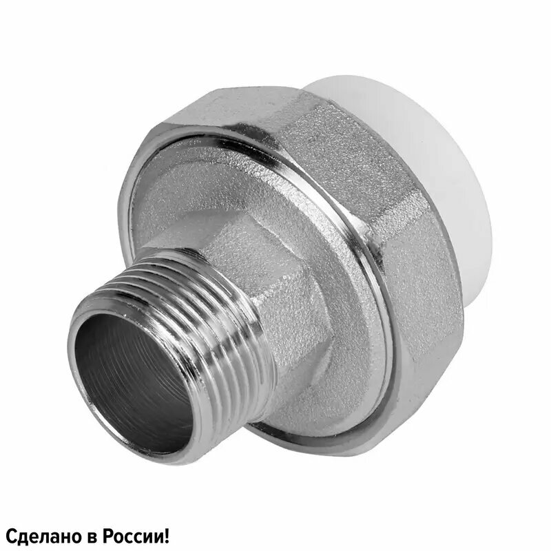 Муфта разъемная раструбная Ростерм 3/4"x32 мм НР полипропилен