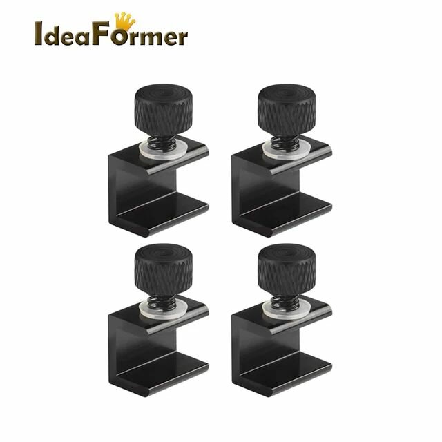 Зажимы для платформы IdeaFormer для 3д принтера Platform Clamp черные 4 шт