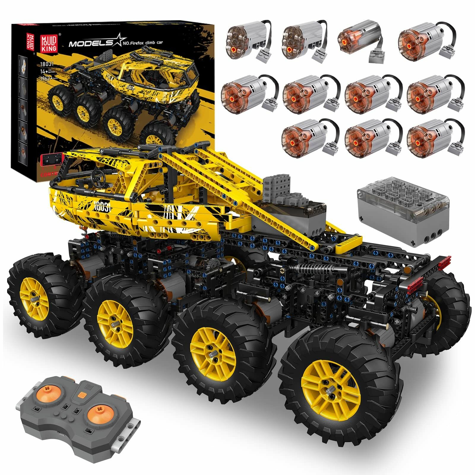 Конструктор Mould King 18006 Монстр-трак Rebel Tow Truck (синий),1507деталей