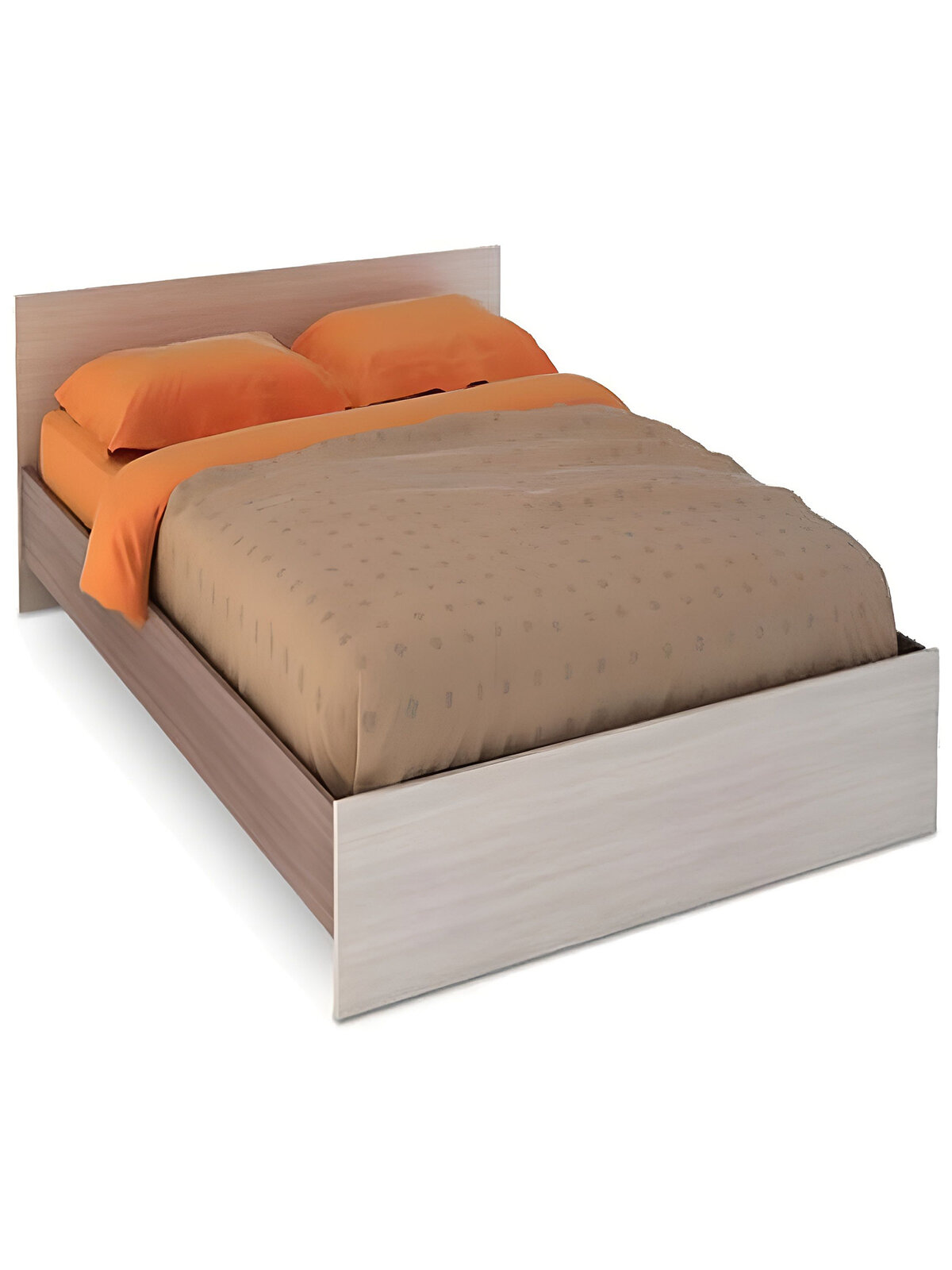 Кровать односпальная Стендмебель Бася 555 шимо темный / шимо светлый, ЛДСП, 2030х952 мм