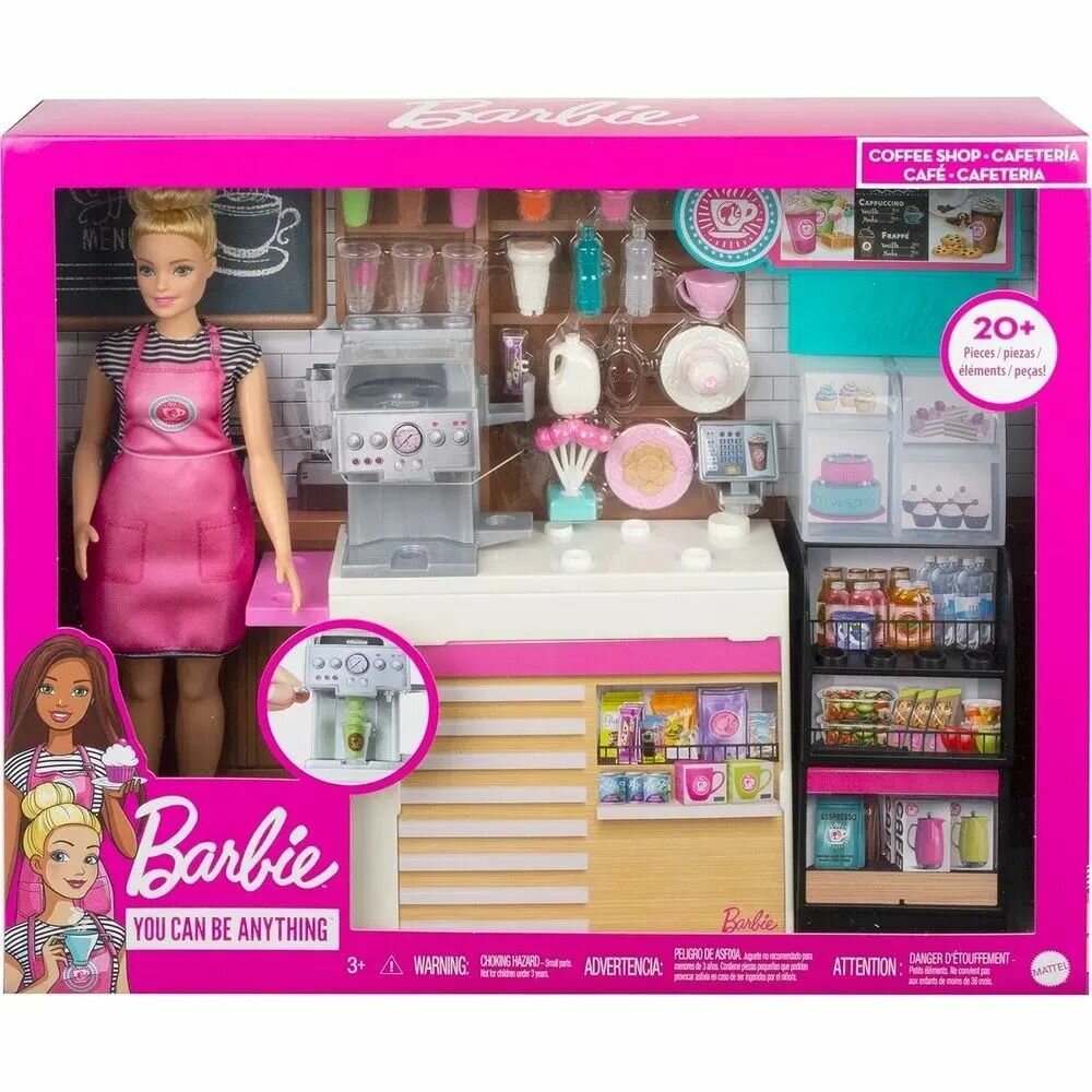 Набор игровой Barbie Кем быть Кофейня