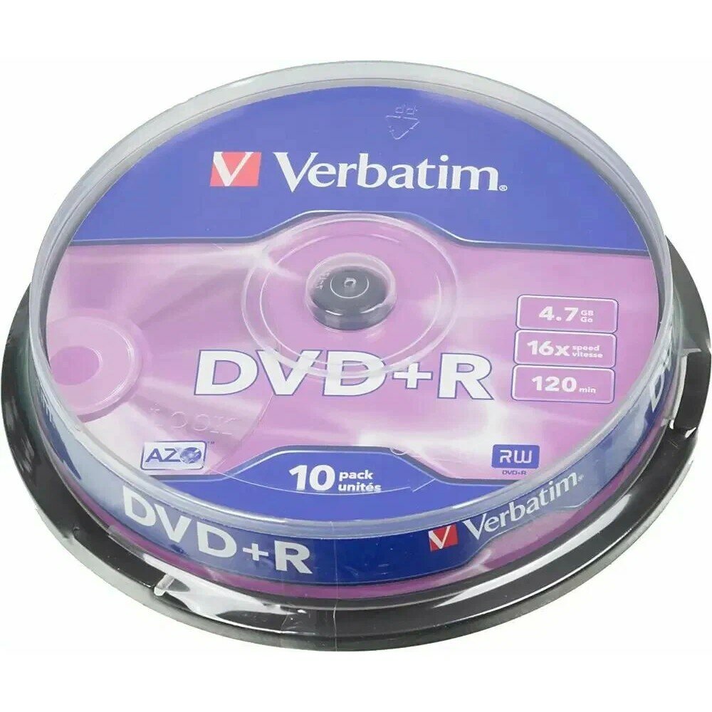 Оптический диск DVD+R Verbatim 43498 DVD+R