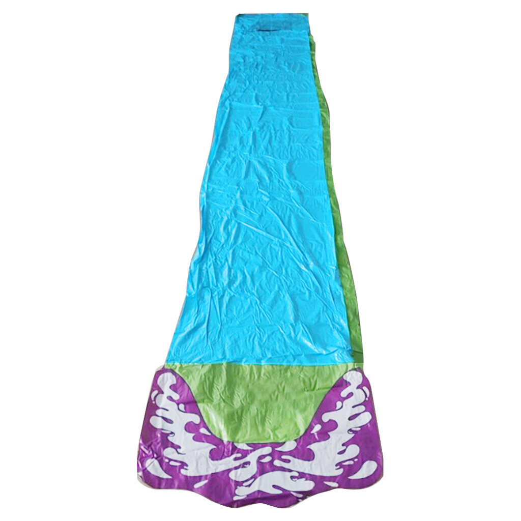 Водная горка для сада 4,8х0,7 м, садовый фонтанчик, складная горка из ПВХ, горка для газона, набор для детских и семейных вечеринок, игра на открытом воздухе.