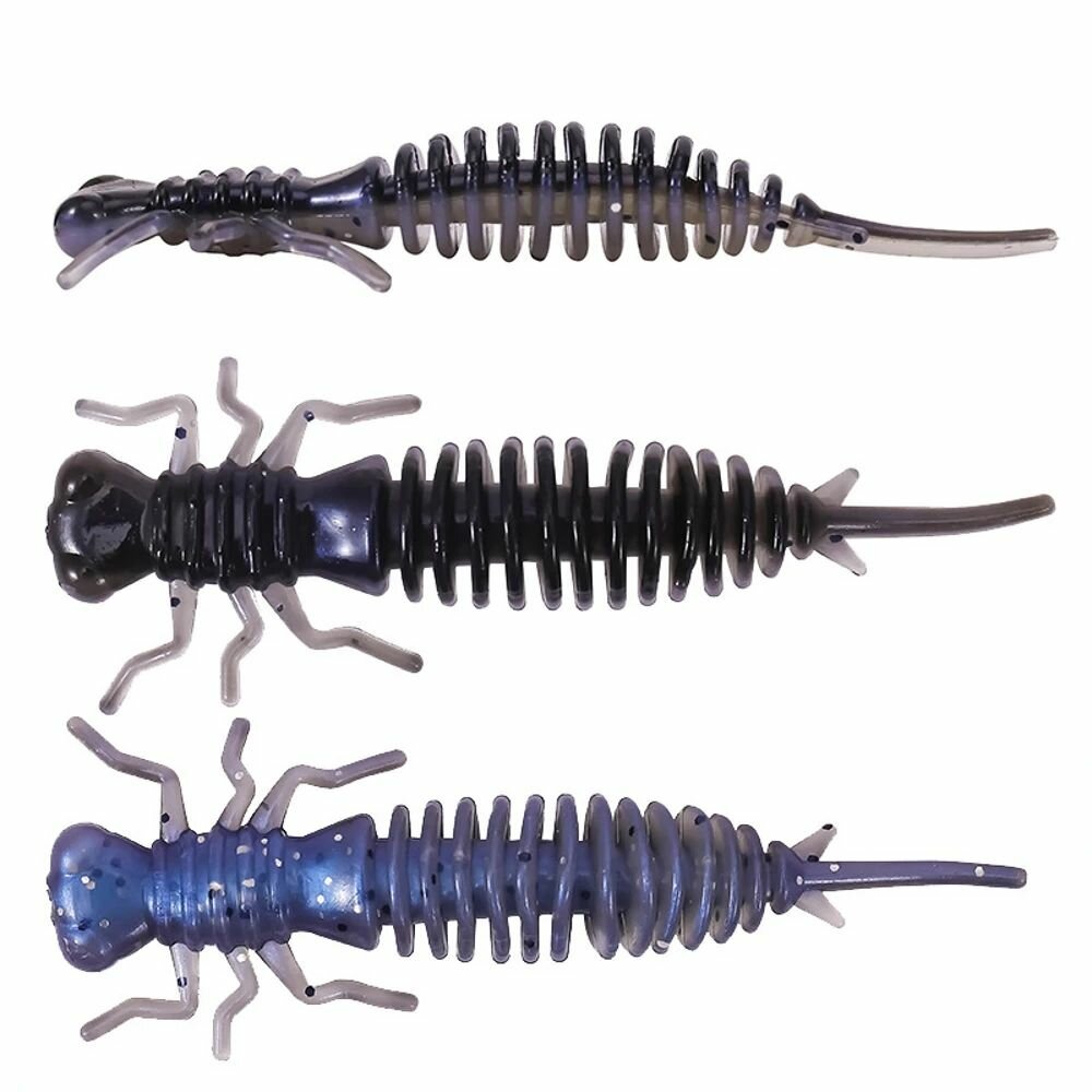 Силиконовые приманки-личинки стрекозы 55/75/100 мм