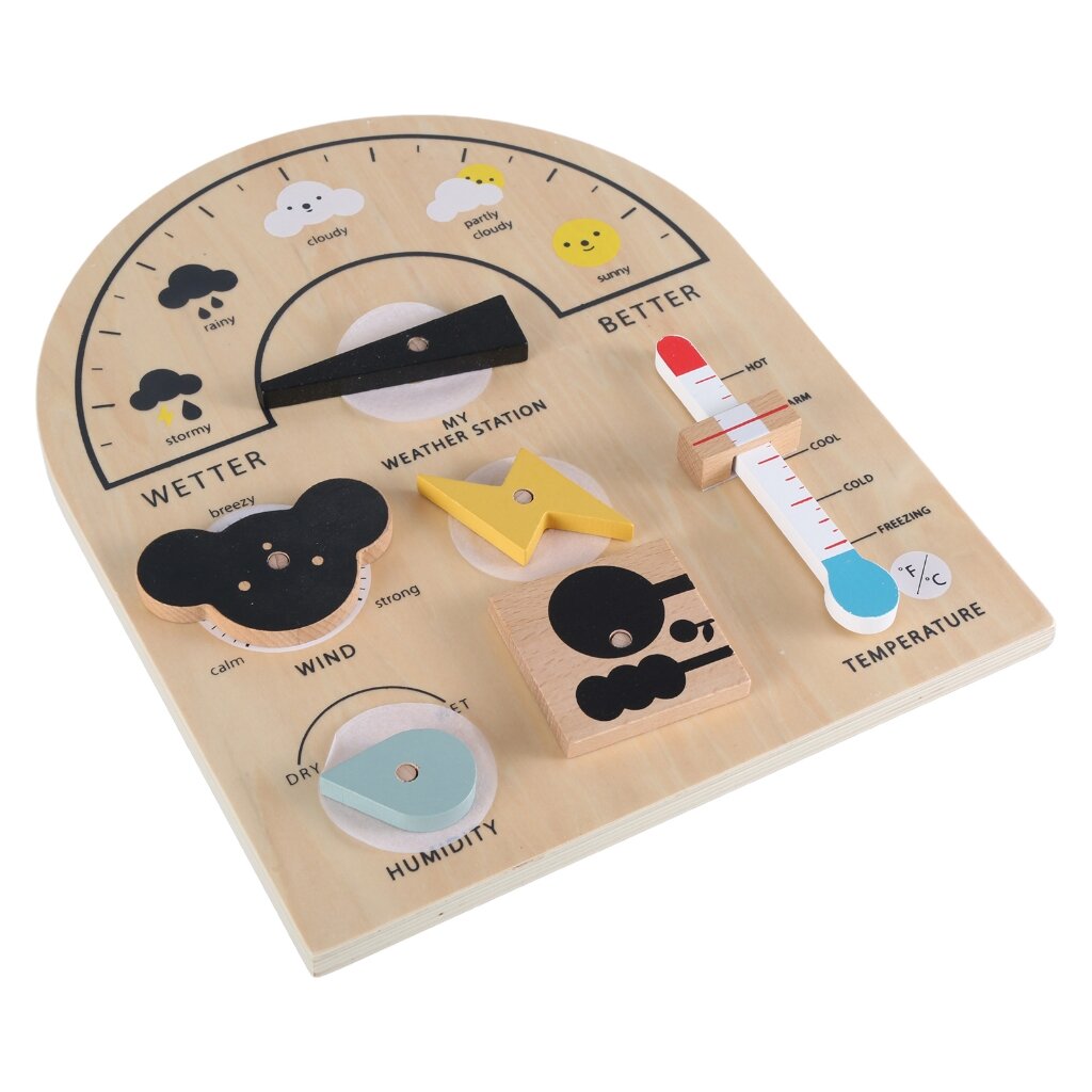 Метеостанция Монтессори, обучающие игрушки, детский ежедневный календарь с облаком