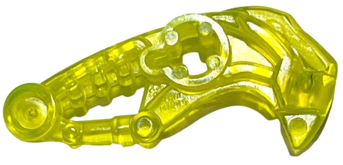 Bionicle Head Connector Block Eye/Brain Stalk (Toa Okoto), 19050 Trans-Neon Green U