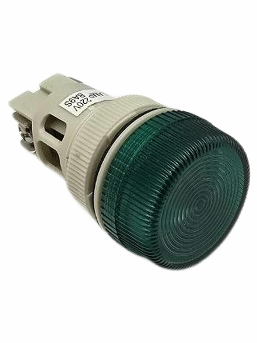 ENR-22 "IEK" Арт. BLS40-ENR-K06, Лампа светосигнальная, d22mm, цилиндр зеленый, 240В