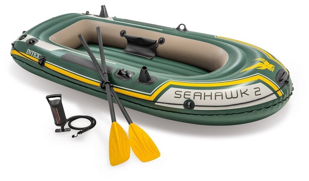 Надувная лодка Seahawk 2 236х114х41см, вёсла 59623, насос 68612, до 240кг