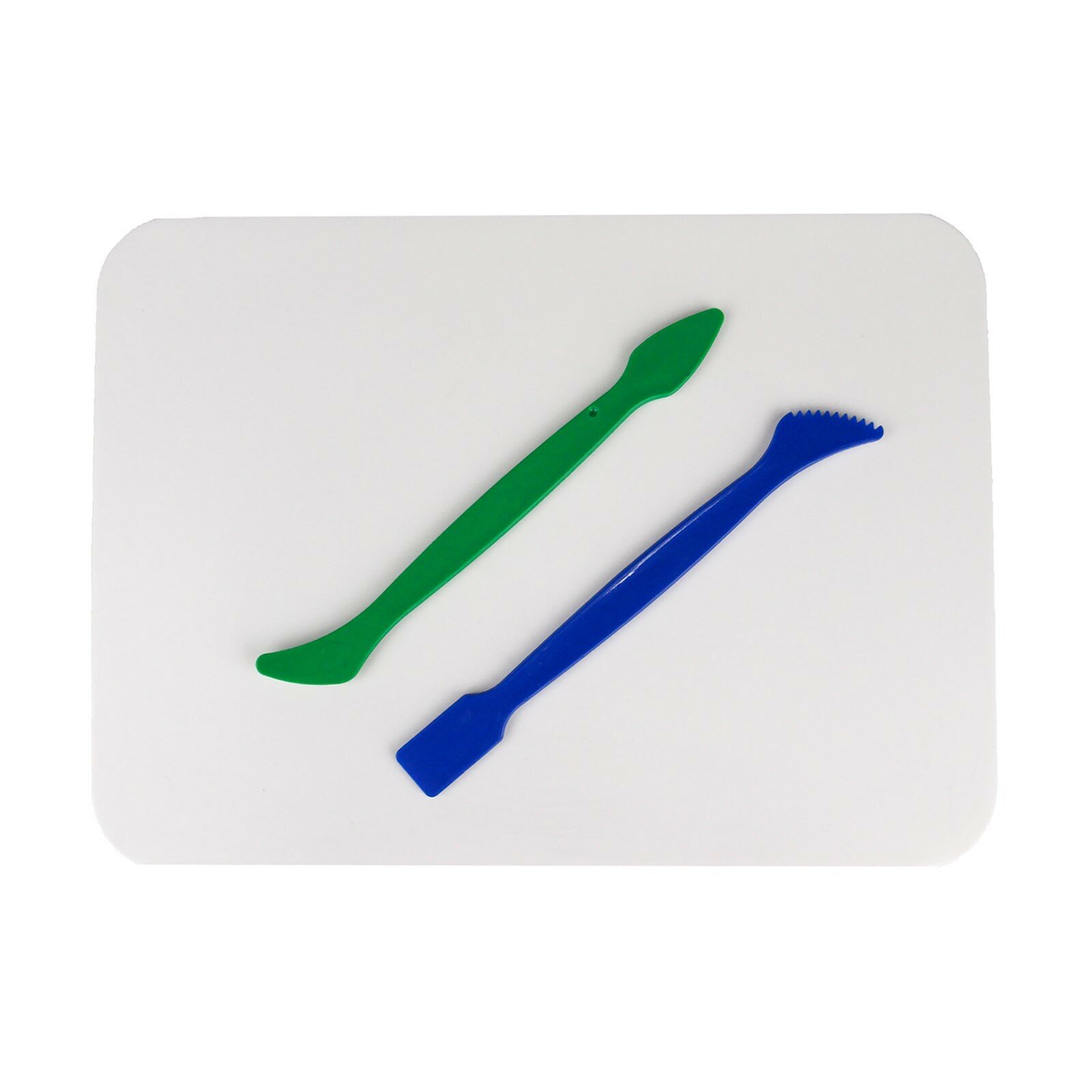 Доска для лепки А5 «Школьная», 1000 мкм, пластик, 2 стека, белая