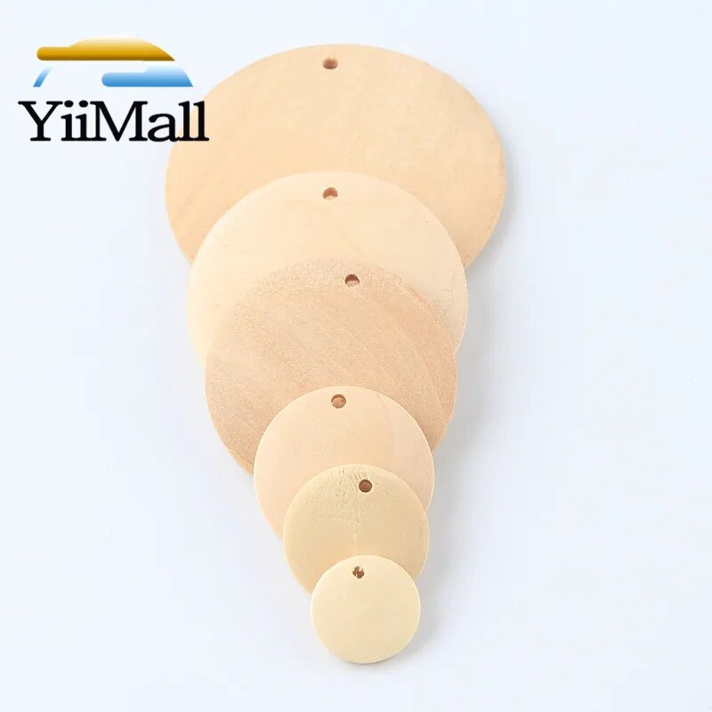 15-50 мм подвески из натурального дерева необработанные продолговатые деревянные бусины для изготовления ювелирных изделий серьги Подвески DIY Аксессуары