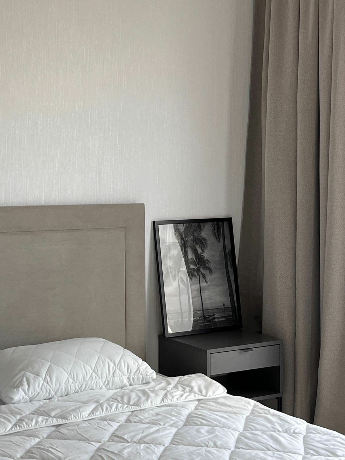 Кровать Три Дивана "Модель S", серая, двухместная, длина 200см, ширина 160см