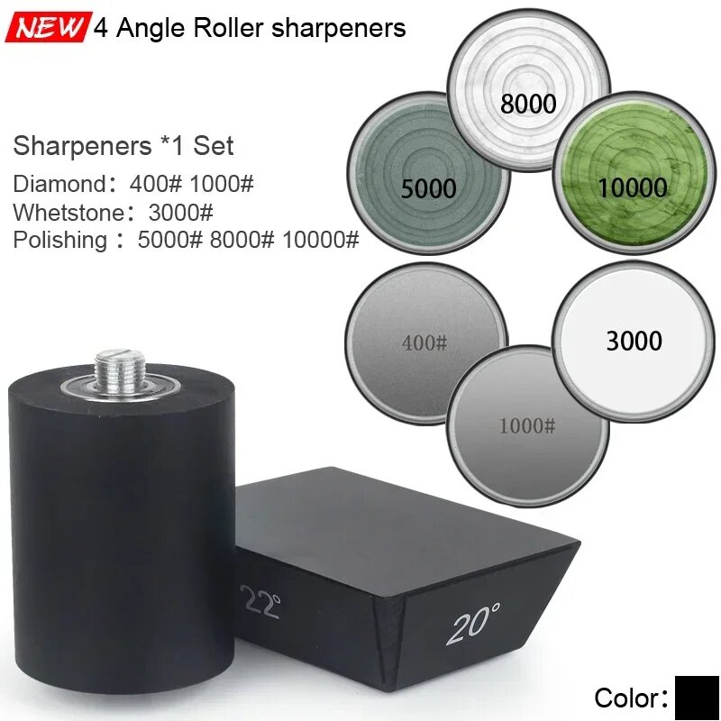 Профессиональная роликовая точилка для ножей Black Set I