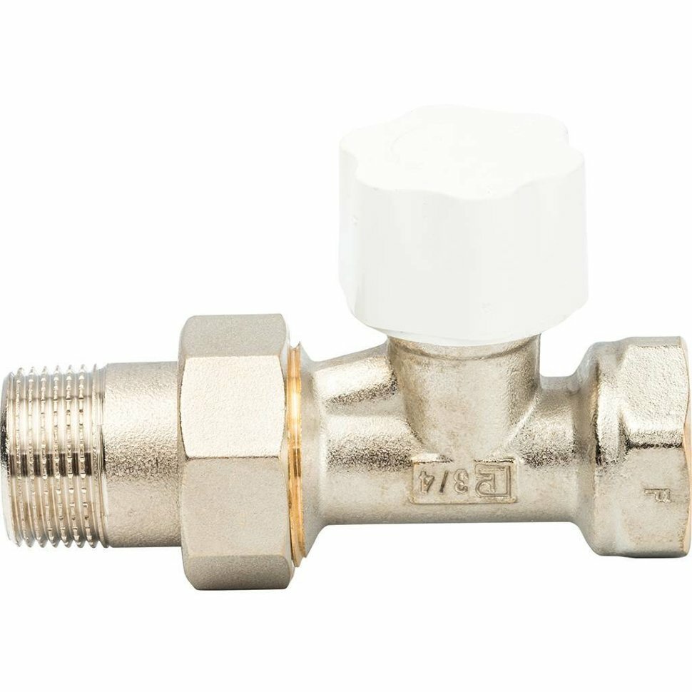 Термостатический вентиль Luxor RD 201, регулирующий, резьба, Ду 20, никелированная латунь 3/4"