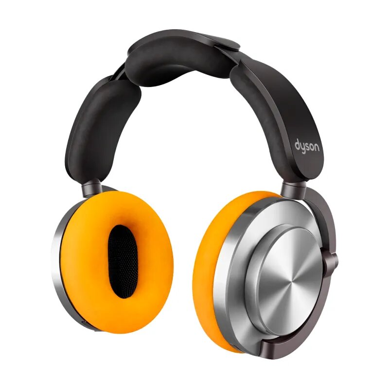 Наушники Dyson OnTrac CNC, серебрянно-желтые