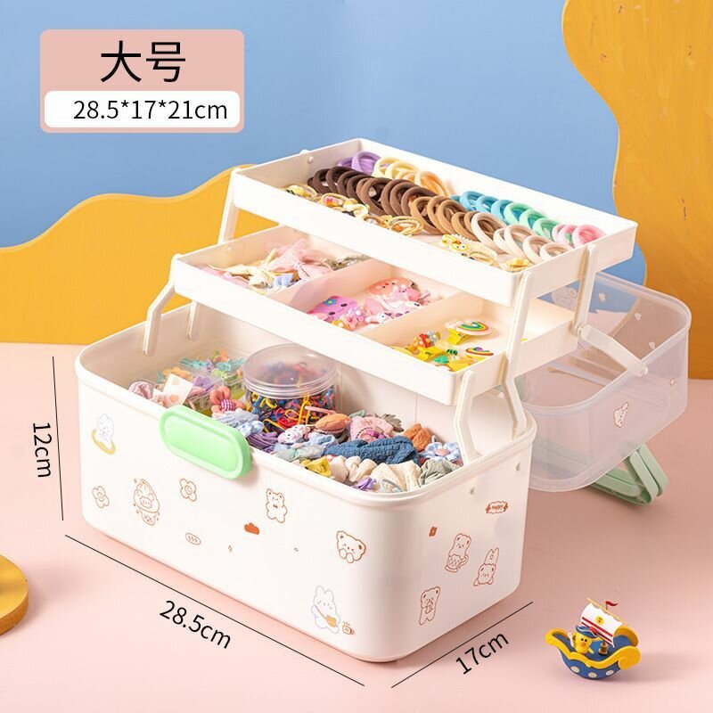Бокс для хранения детских аксессуаров / Органайзер для резинок и заколок