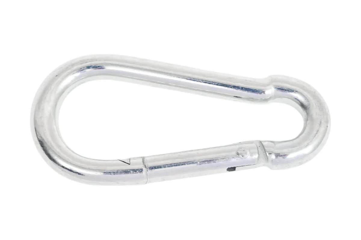 STEELREX пожарный карабин DIN 5299C, цинковый, крепление 8 мм, упаковка 1 шт.